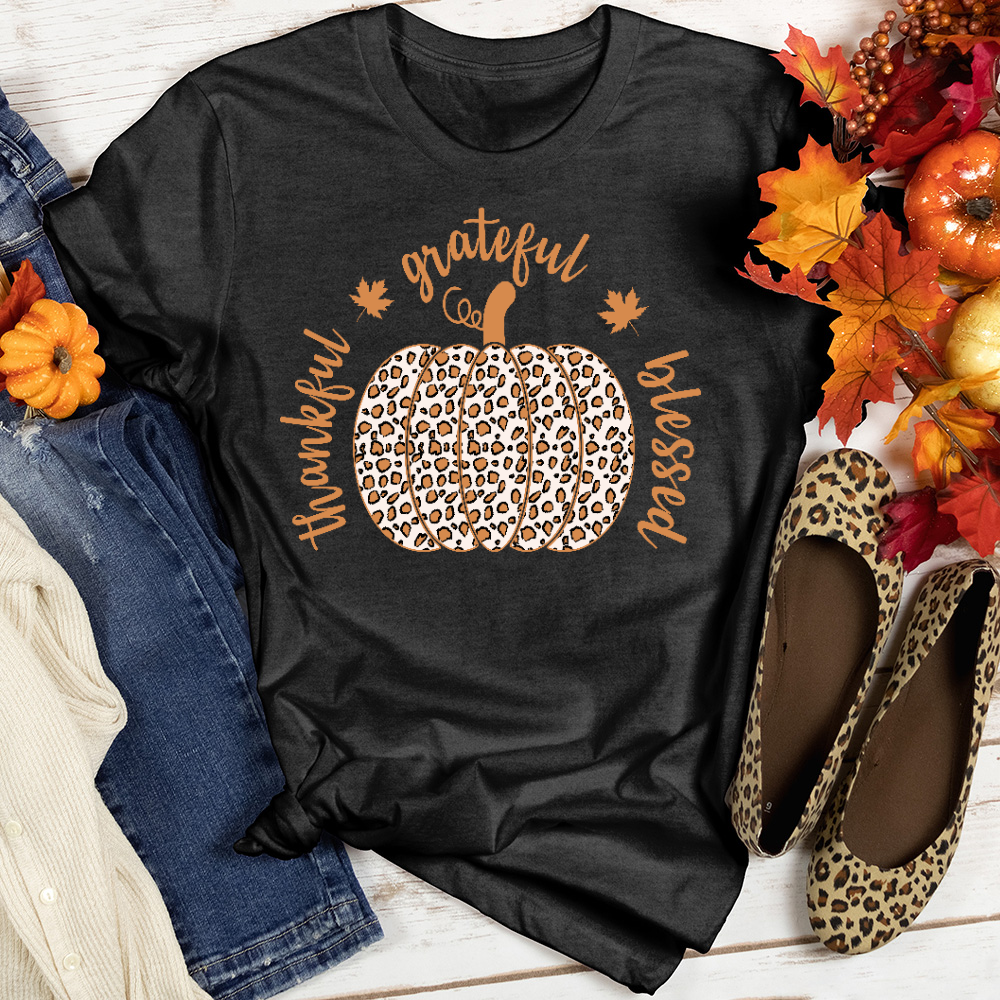 Thankful Grateful Blessed Tee Blossom Collections